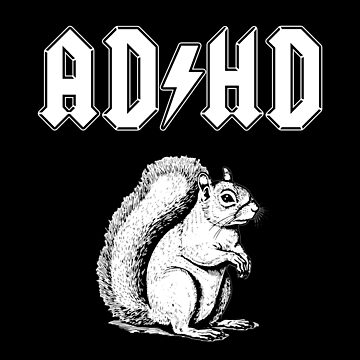 "ADHD Hey Look A Squirrel Meme" Essential T-Shirt for Sale by ...