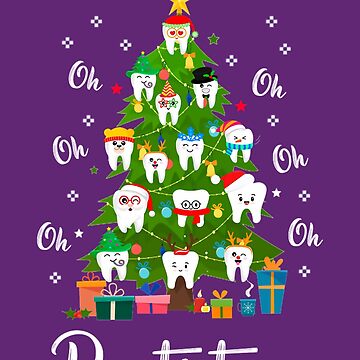 "Oh Dentistree - Funny Christmas Dentist Tree - Dental Tree Xmas ...