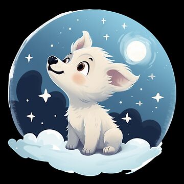 "Cute baby arctic wolf" Sticker for Sale by Mateusz Majcherek | Redbubble