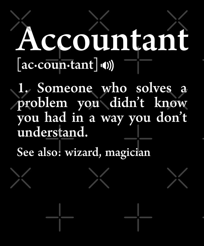 "Accountant Definition Meaning Wizard Funny Accounting Gift" by ...