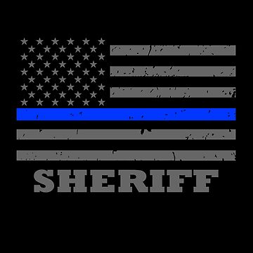 "Sheriffs Office Thin Blue Line Flag " Poster for Sale by bluelinegear ...