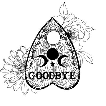 "Planchette Ouija Board Gothic Moon Aesthetic Spiritual Witch" Sticker ...