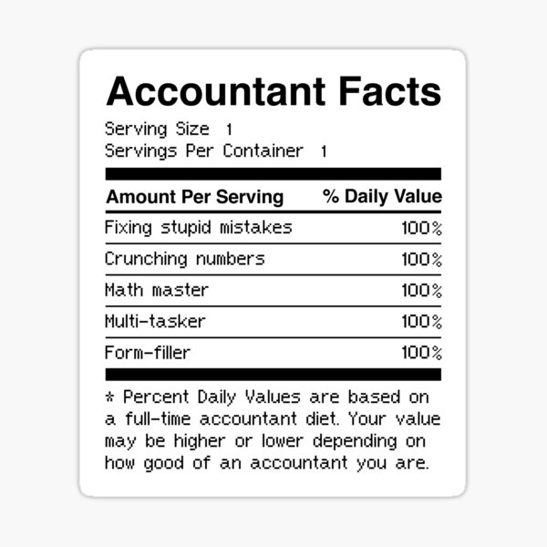 Accounting Stickers | Redbubble