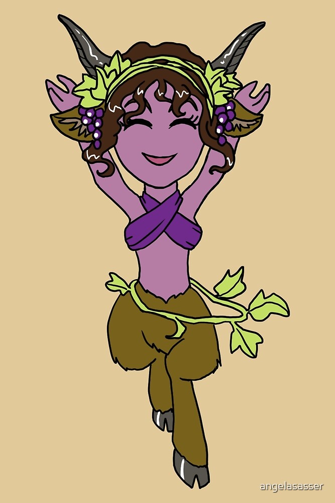 "Dancing Female Satyr Playing Flute Girl CHIBI SD MONSTER GIRLS Series ...