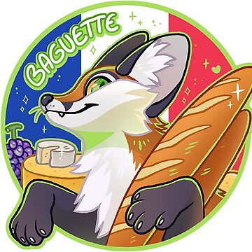 "French Fox - Love Baguette and Cheese!" Stickerundefined by Mr-Lemur ...