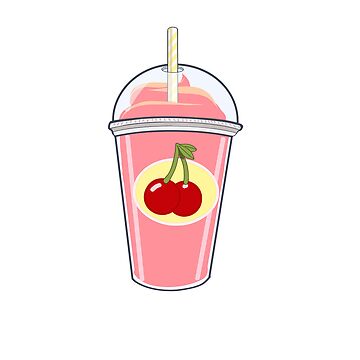 "Cherry Slushie" Sticker for Sale by Hello-Cryptid | Redbubble