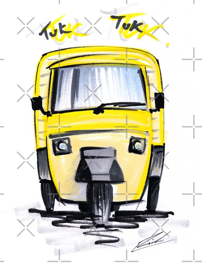 "Tukt Tuk 01" by yeomanscarart | Redbubble