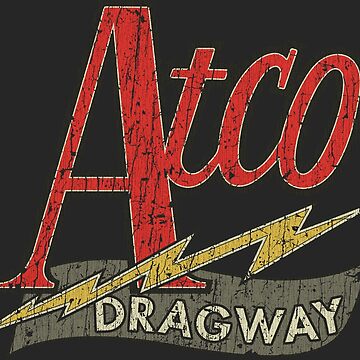 "Atco Dragway 1960" Sticker for Sale by AstroZombie6669 | Redbubble