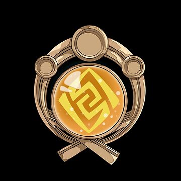 "Genshin Impact Inazuma Geo Vision" Sticker by DigitalAllusion | Redbubble