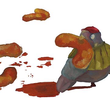 "A wotsit theif" Sticker for Sale by Buzzyartbee | Redbubble