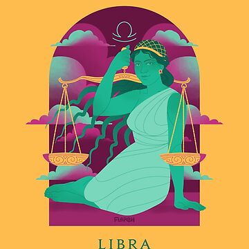 "Libra - Ancient Greek Astrology Series" Sticker for Sale by flaroh ...