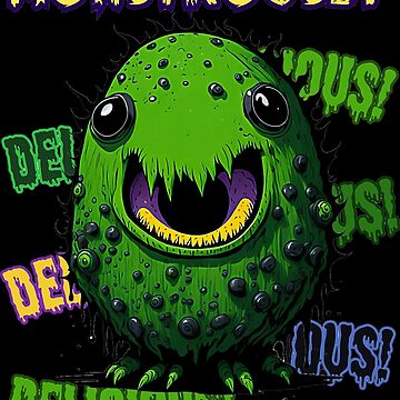 "Horrorocado | Scary Avocado | Monster Avocado" Sticker for Sale by ...