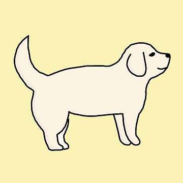 "Cream labrador" Sticker for Sale by thespooneats | Redbubble