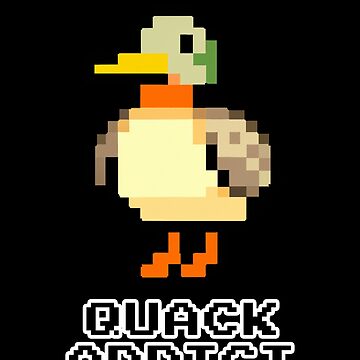 "Quack Addict Pixel Duck" Sticker for Sale by BahayProduction | Redbubble
