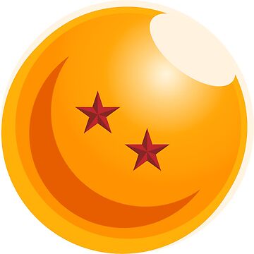 "2 Star Dragon Ball Single Sticker" Sticker for Sale by PRINTOWN ...