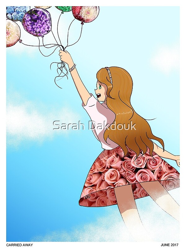 "Carried Away" by Sarah Dakdouk | Redbubble