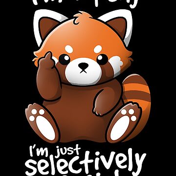 "Shy red panda" Essential T-Shirt for Sale by LeonieEpps | Redbubble