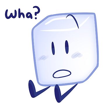 "Ice Cube (BFDI)" Sticker for Sale by PuppyRelp | Redbubble