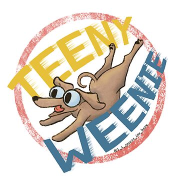 "Teeny Weenie" Sticker for Sale by MarshmallowBun | Redbubble