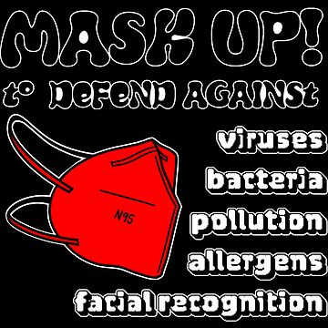 "Mask Up (Transparent Background)" Sticker for Sale by saygay | Redbubble