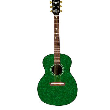 "Reputation Green Guitar" Sticker for Sale by Kathryn’s Designs | Redbubble
