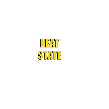 "Beat State" Sticker for Sale by designsbyagm | Redbubble
