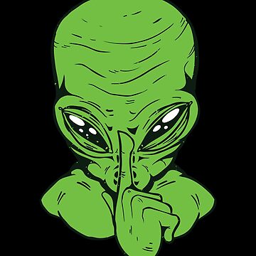 "Be Quiet Alien" Stickerundefined by DerSenat | Redbubble