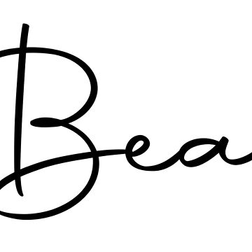 "Bear Cursive Name Label" Sticker for Sale by NafilNafiz | Redbubble