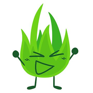 "Grassy (BFB)" Sticker for Sale by PuppyRelp | Redbubble