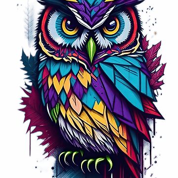 "Assassin Animals Series - colorful cool hawk- rainbow hawk" Essential ...