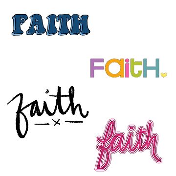 "faith" Sticker for Sale by maggo | Redbubble
