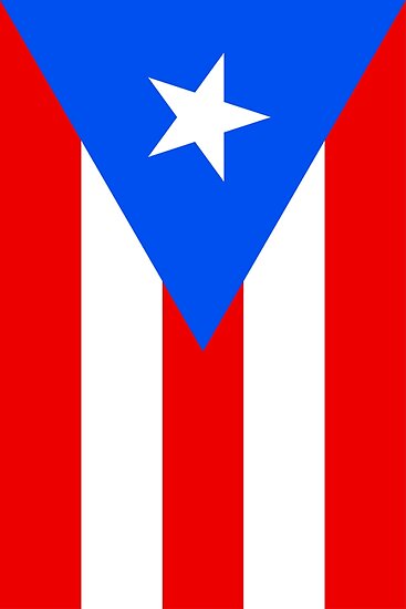 "Puerto Rico Flag Vertical" Poster by KZiegman | Redbubble