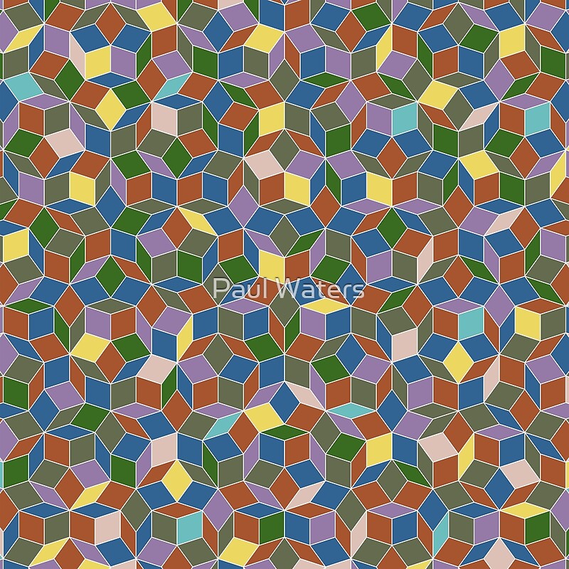 "Stained Glass Penrose Tiling" by Paul Waters | Redbubble