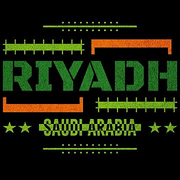 "Riyadh, Saudi Arabia - Typography design" Sticker for Sale by ...