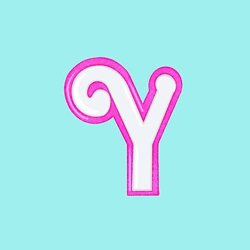 "Barbie Initial, Y" Sticker for Sale by Laceyjae | Redbubble