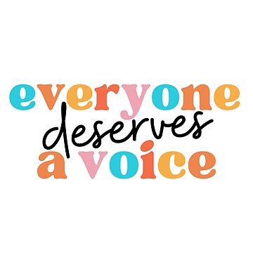 "Everyone Deserves A Voice, SLP, Speech Language Pathology Gift ...
