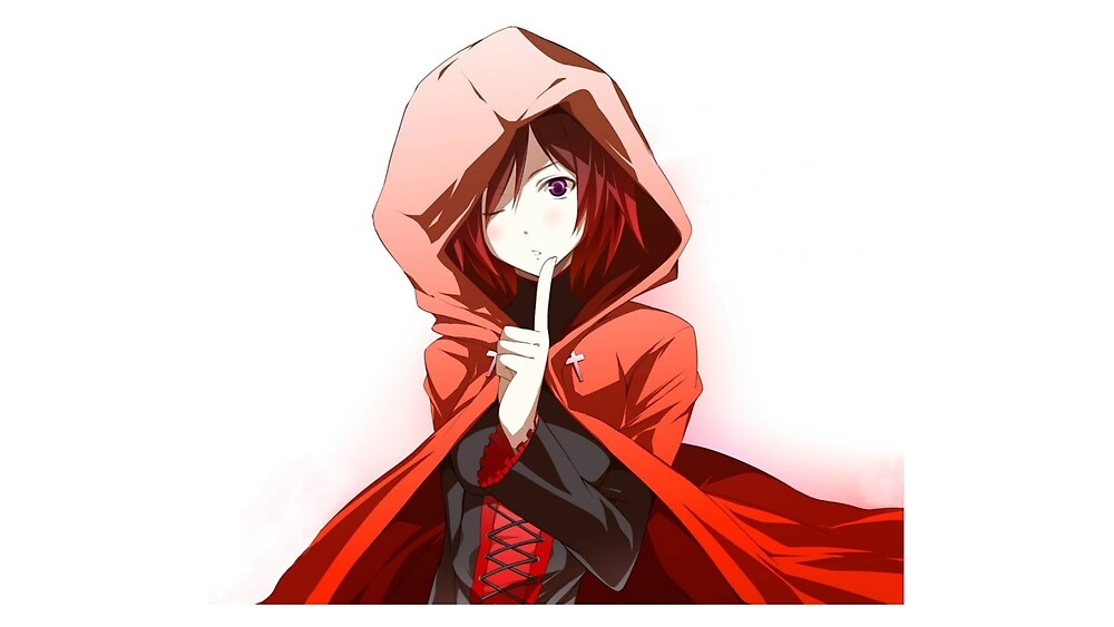 "RWBY | Ruby Rose Hood" by putyopantson | Redbubble