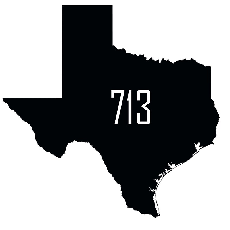 "Houston Texas Area Code 713" by krsteele1 | Redbubble