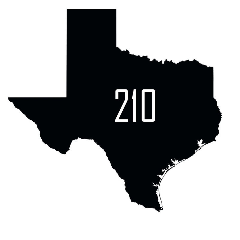 "San Antonio Area Code 210" by krsteele1 | Redbubble