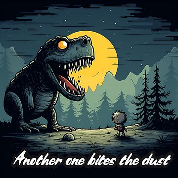 "another one bites the dust" Sticker for Sale by QuantumPalette | Redbubble