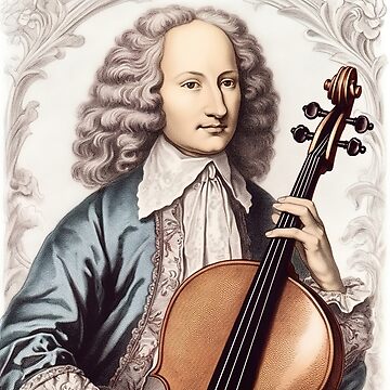 "Antonio Vivaldi music" Sticker for Sale by ComicsFactory | Redbubble