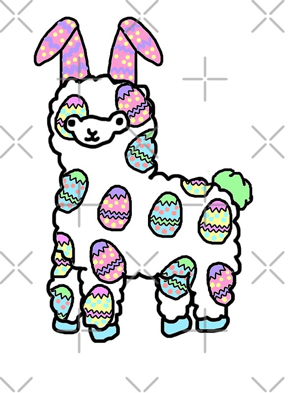 "Easter Egg Alpaca" by EpicAlpaca | Redbubble