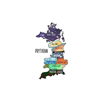 "Map of Prythian" Sticker for Sale by cbarbou1 | Redbubble