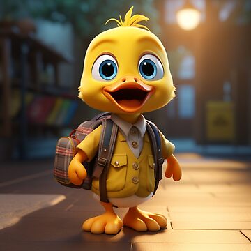 "Cute Duck School Student" Sticker for Sale by CreativeShed | Redbubble