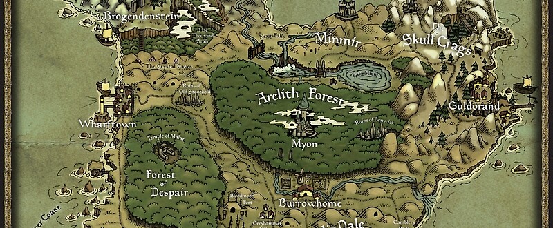 "Arelith Map" Mugs by Artos | Redbubble