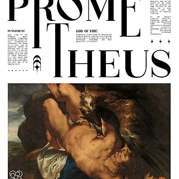 "Prometheus God of Fire Greek Mythology Poster" Photographic Print for ...