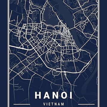 "Hanoi Light City Map" Art Print for Sale by More than Myriad | Redbubble