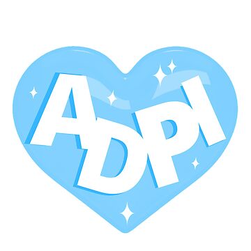 "i love my adpi" Sticker for Sale by sophgrace0423 | Redbubble