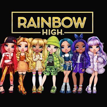 "Rainbow High main characters and logo " Sticker for Sale by CreativeAQ ...