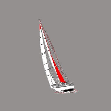 "Yacht old Impressionism Sailing vessel Ship boat pixel art " Sticker ...